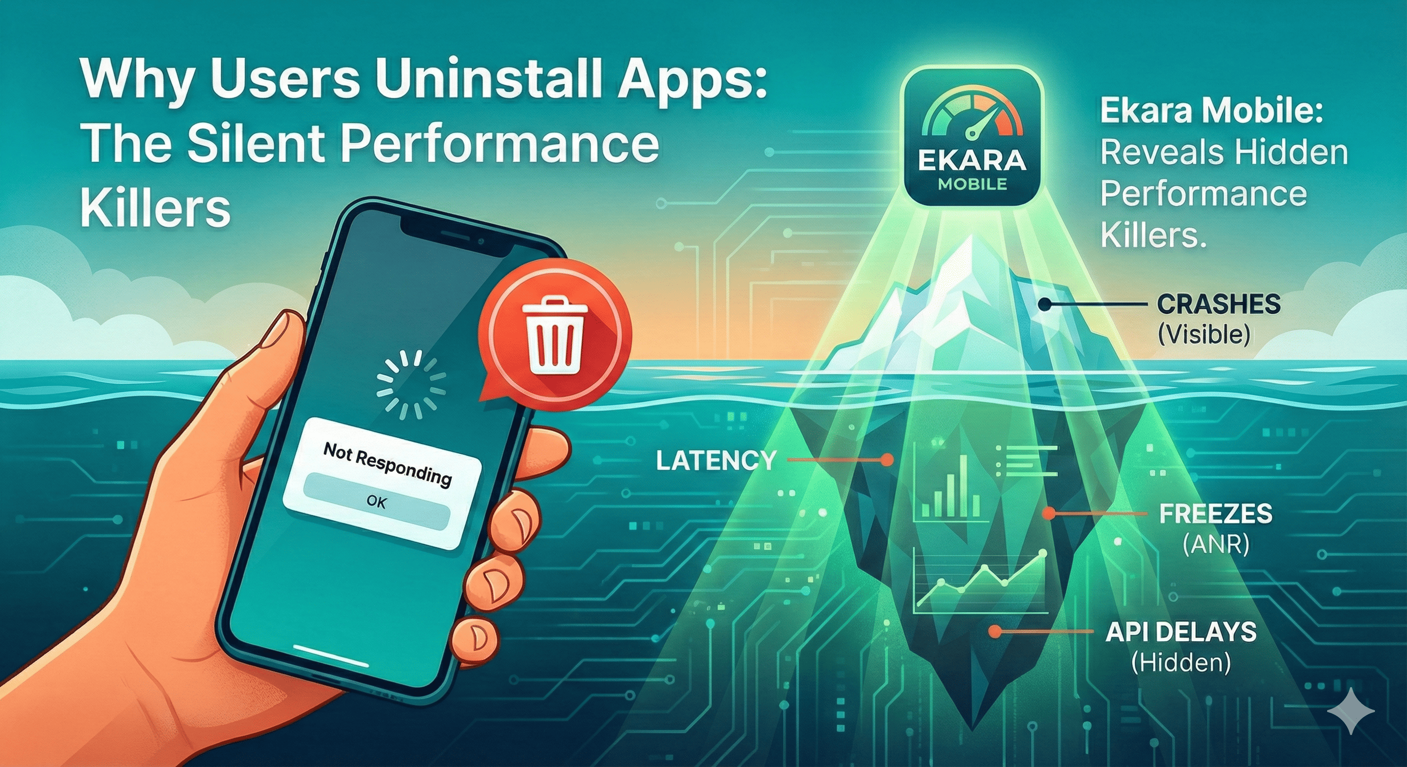 Mobile app retention : why users uninstall apps ? Ekara mobile